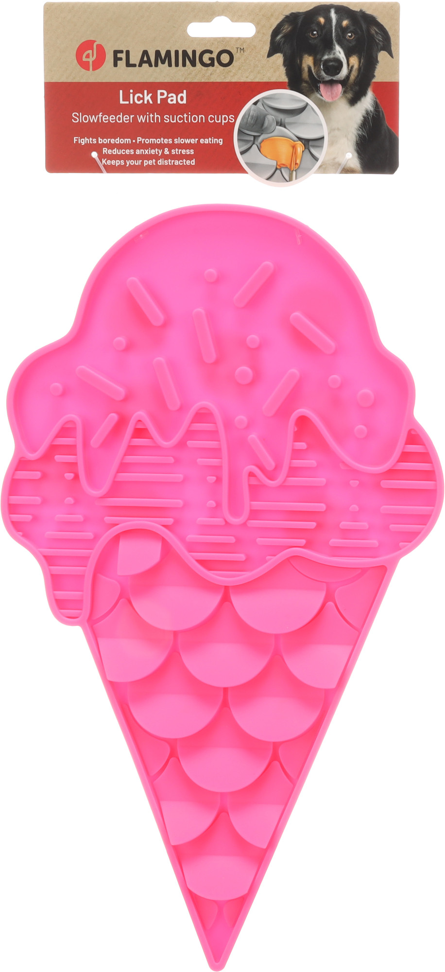 Laižymo kilimėlis gyvūnui Flamingo Bubu Ice Cream, 40 cm x 23 cm ...