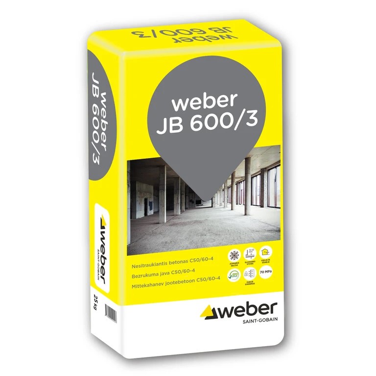 Betons Saint-Gobain Weber JB 600/3, remonta, 25 kg - Ksenukai.lv