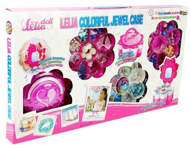 Apyrankių gaminimo rinkinys Lelia Doll Lelia Colorful Jewel Case ...