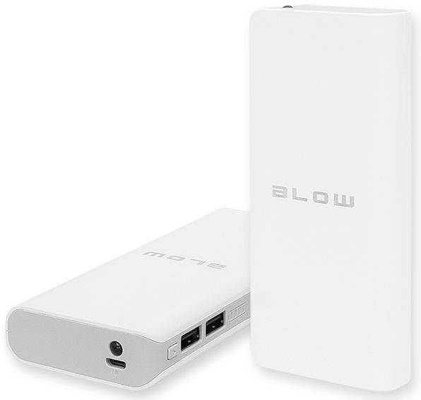 Nešiojamas įkroviklis (Power bank) Blow, 20000 mAh, balta/pilka - 1a.lt