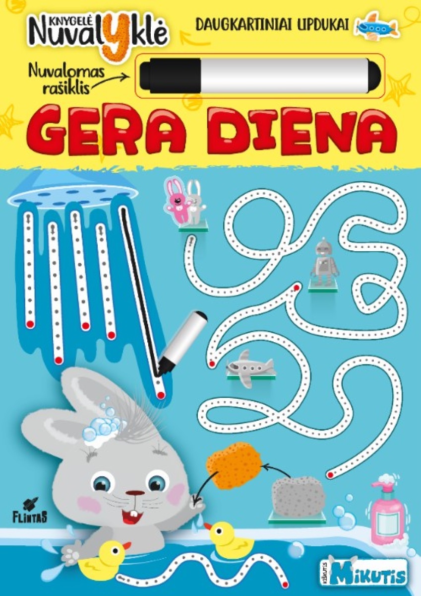 Knyga Kiškutis Mikutis. Nuvalyklė. Gera diena - Senukai.lt