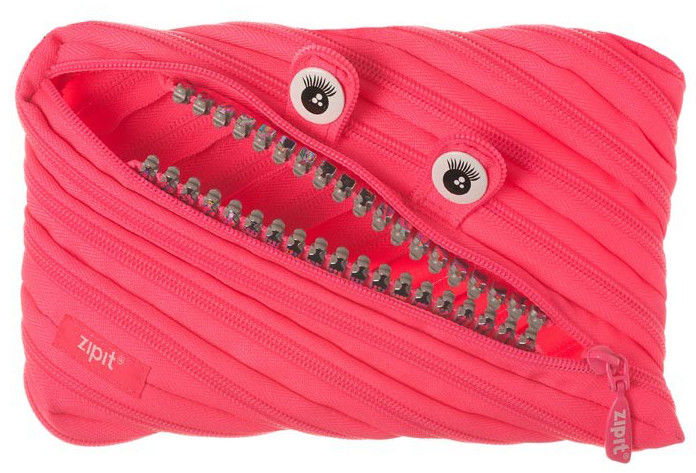 Пенал ZIPIT, 23 см x 15 см, розовый - 1a.lt