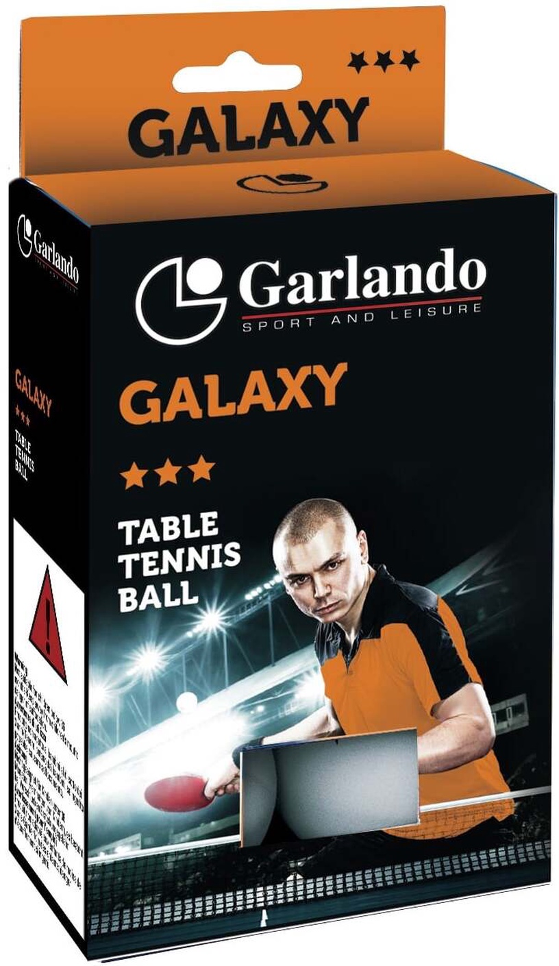 Stalo teniso kamuoliukas Garlando Galaxy, 40 mm, 6 vnt. - 1a.lt