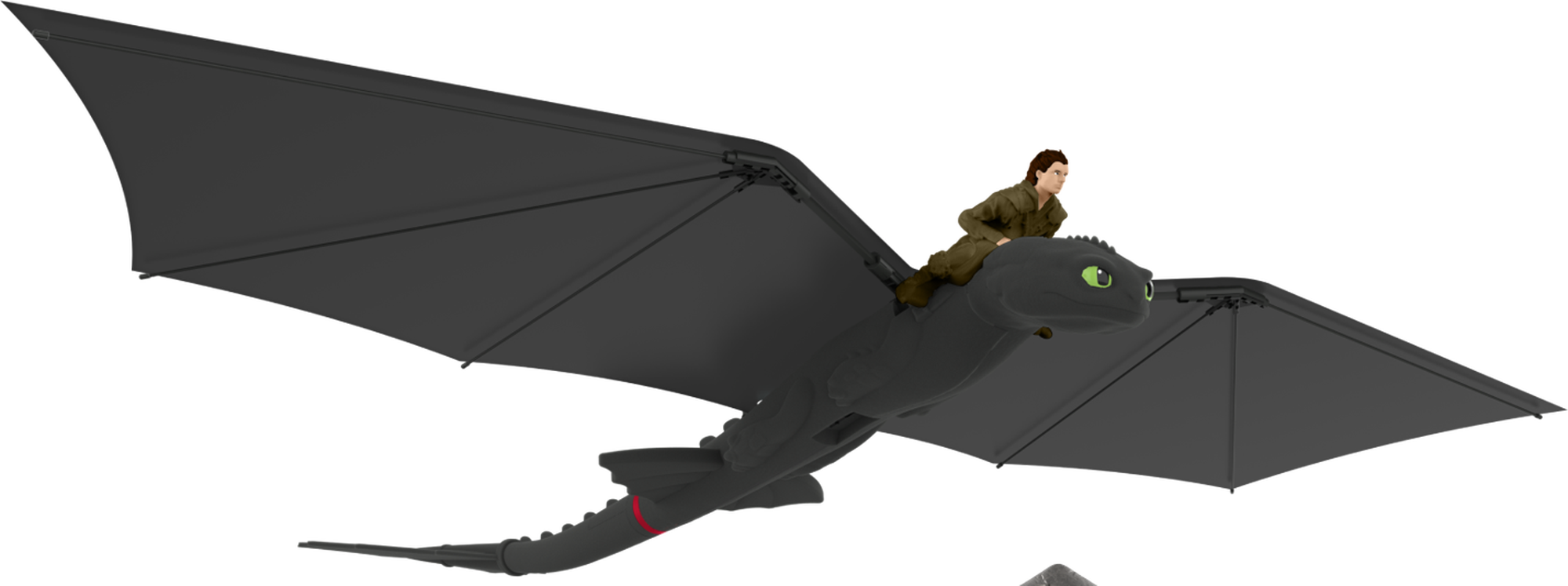 Rotaļu dzīvnieks pūķis How to Train Your Dragon Toothless - Ksenukai.lv