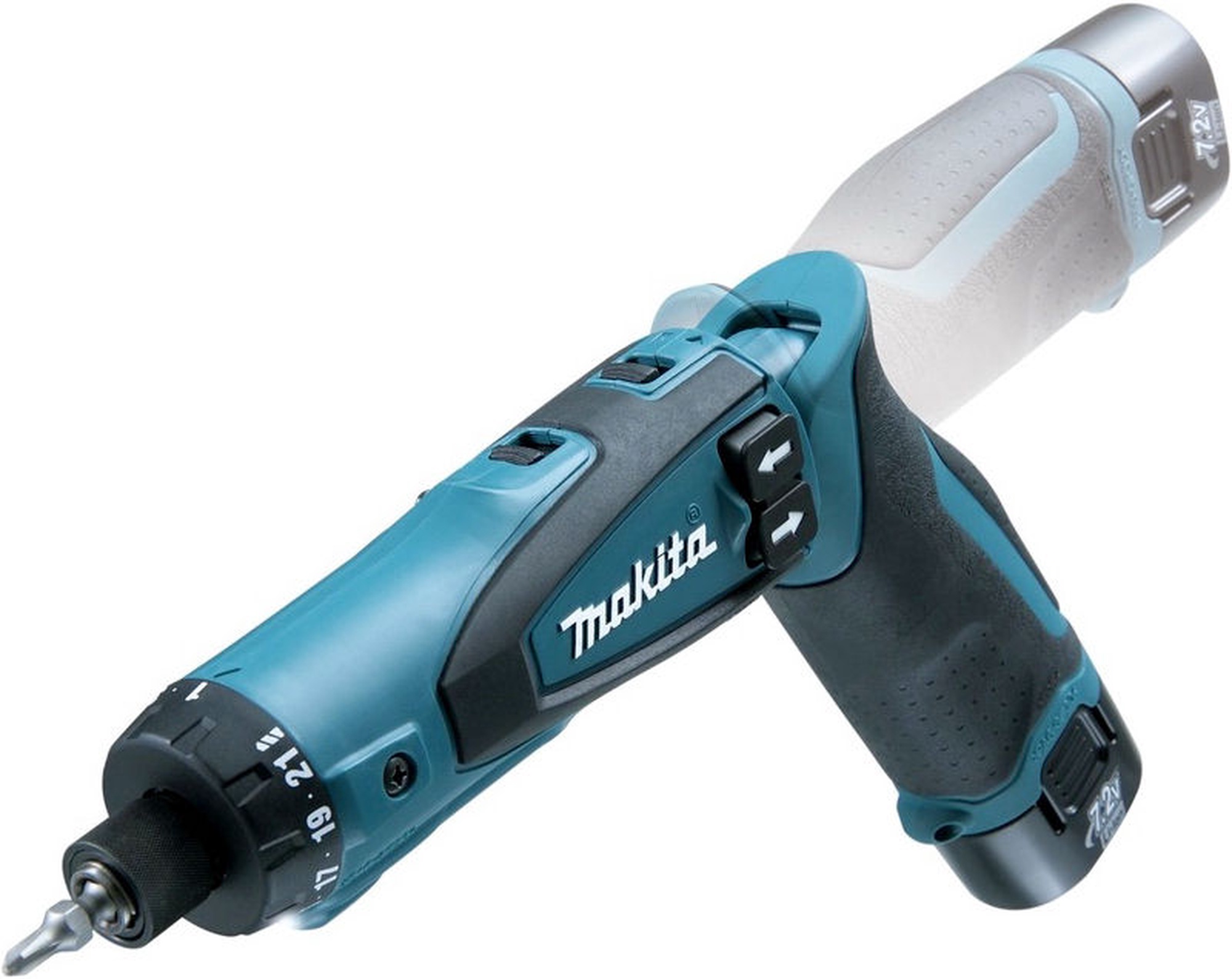 Akumuliatorinis suktuvas Makita DF012DSE, 7.2 V, 1500 mAh - 1a.lt