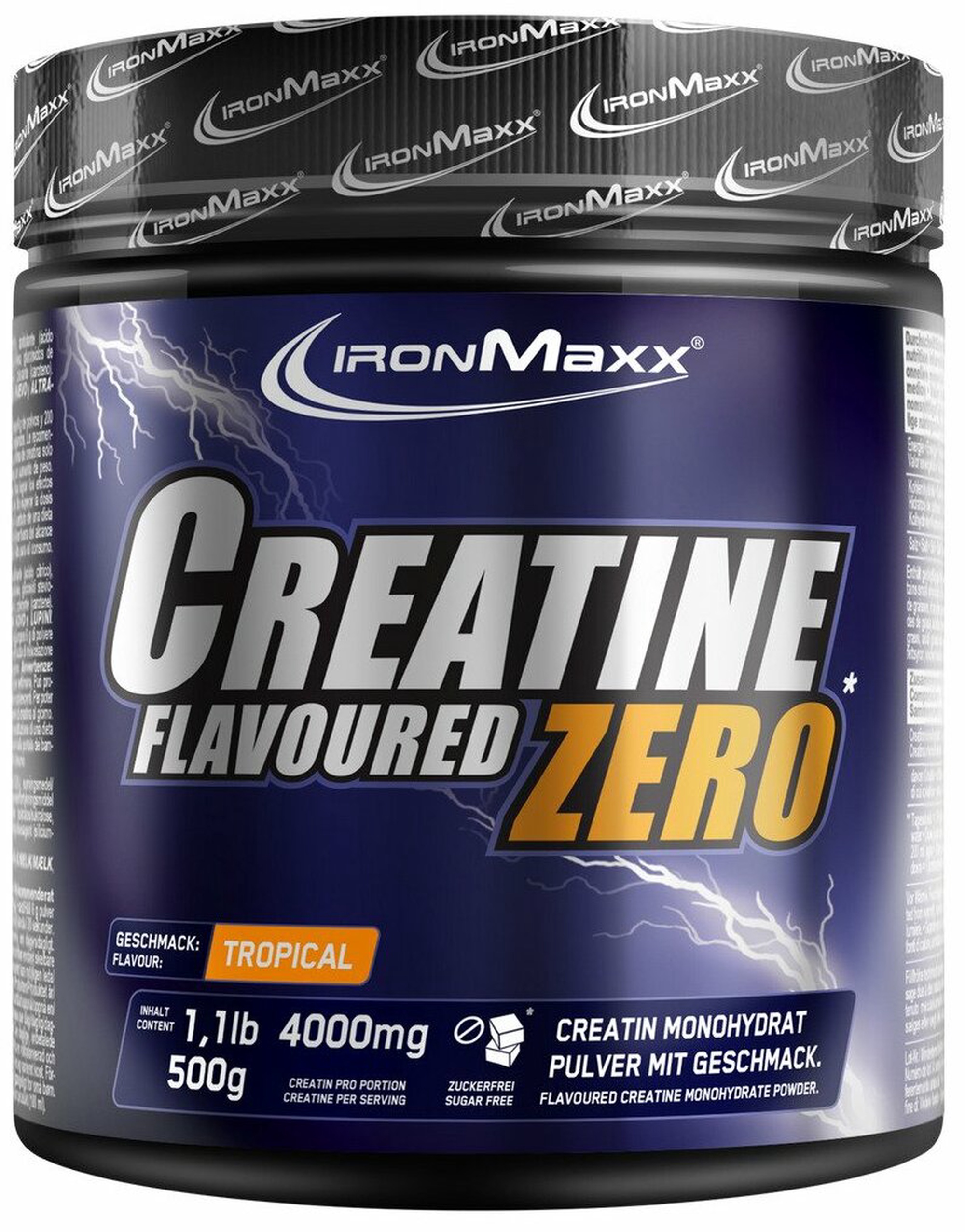 Toidulisand Ironmaxx Creatine Flavoured Zero, troopiliste puuviljade ...