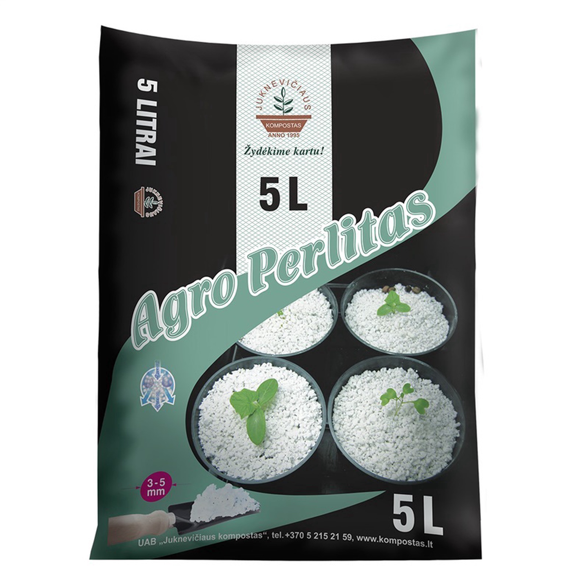 Agroperlitas Juknevičiaus, 5 l, baltas - 1a.lt