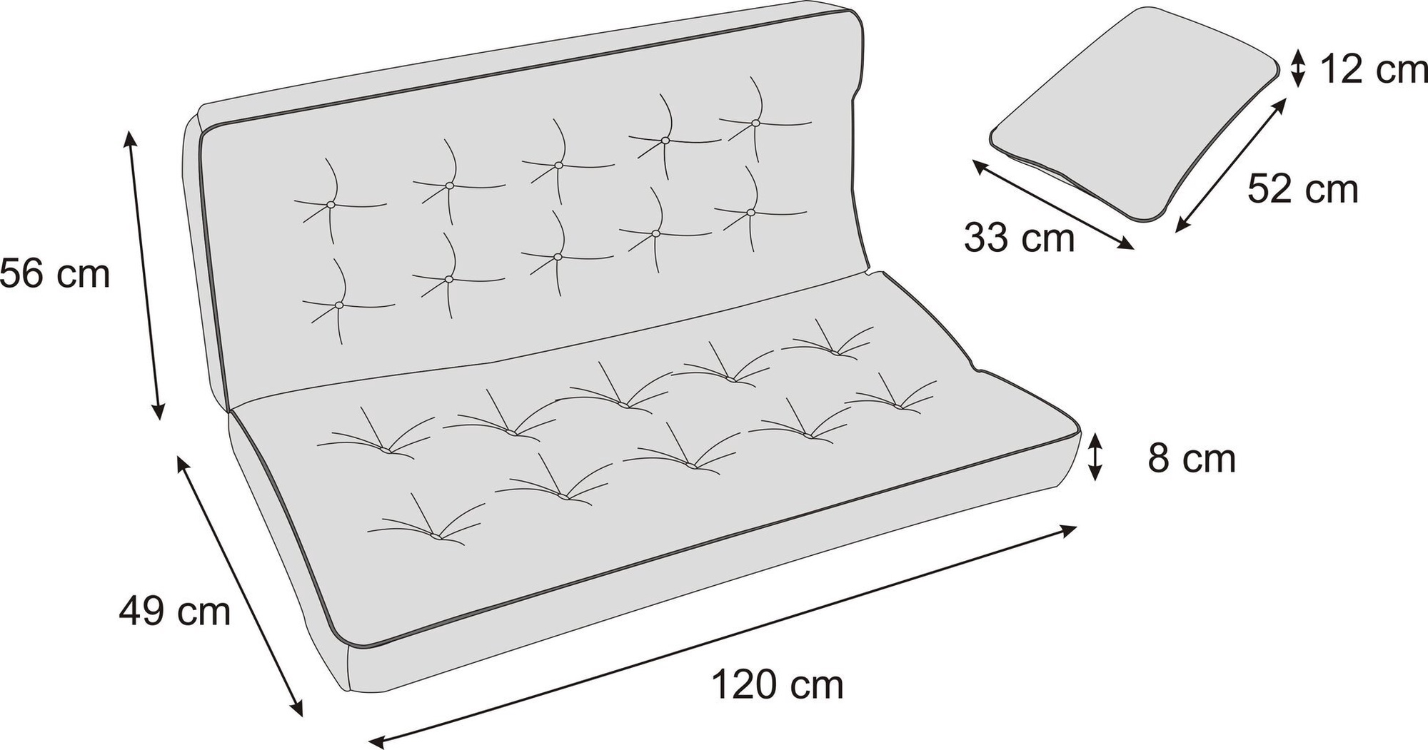 Āra mēbeļu spilvenu komplekts Hobbygarden Pola P12KIL11, zaļa/daudzkrāsaina, 120 x 105 cm ...