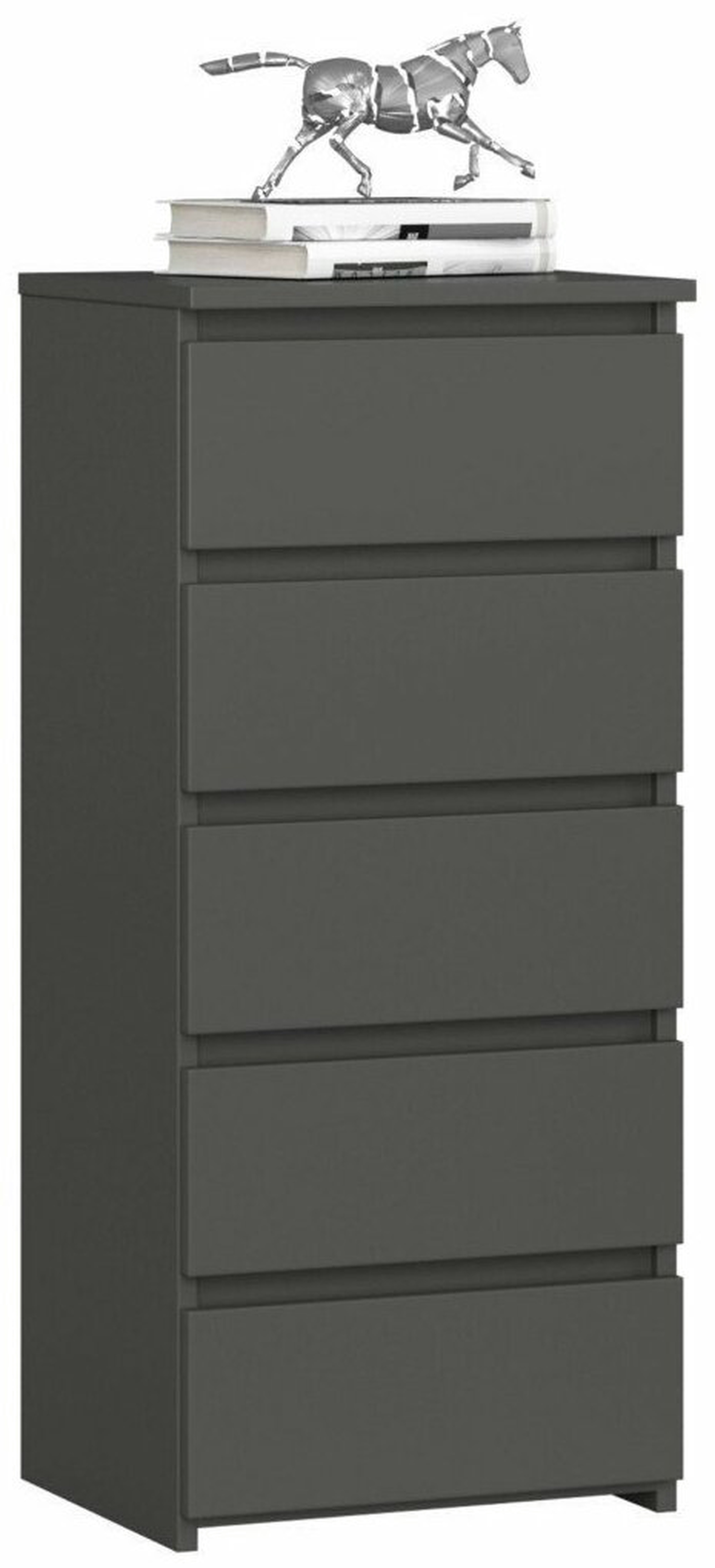Kumode Akord Furniture Factory CL5, grafīta, 40 cm x 35 cm x 95 cm ...