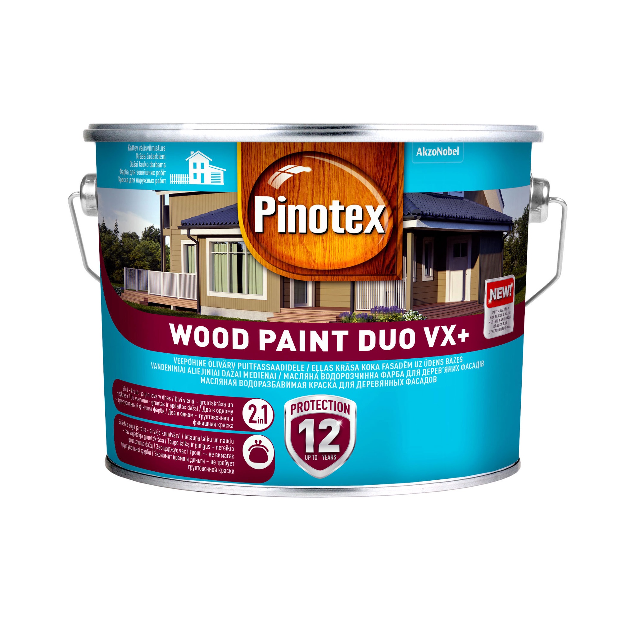 Puitfassaadide värvid Pinotex Wood Paint Vx+, valge v., 2.5 l - K-rauta
