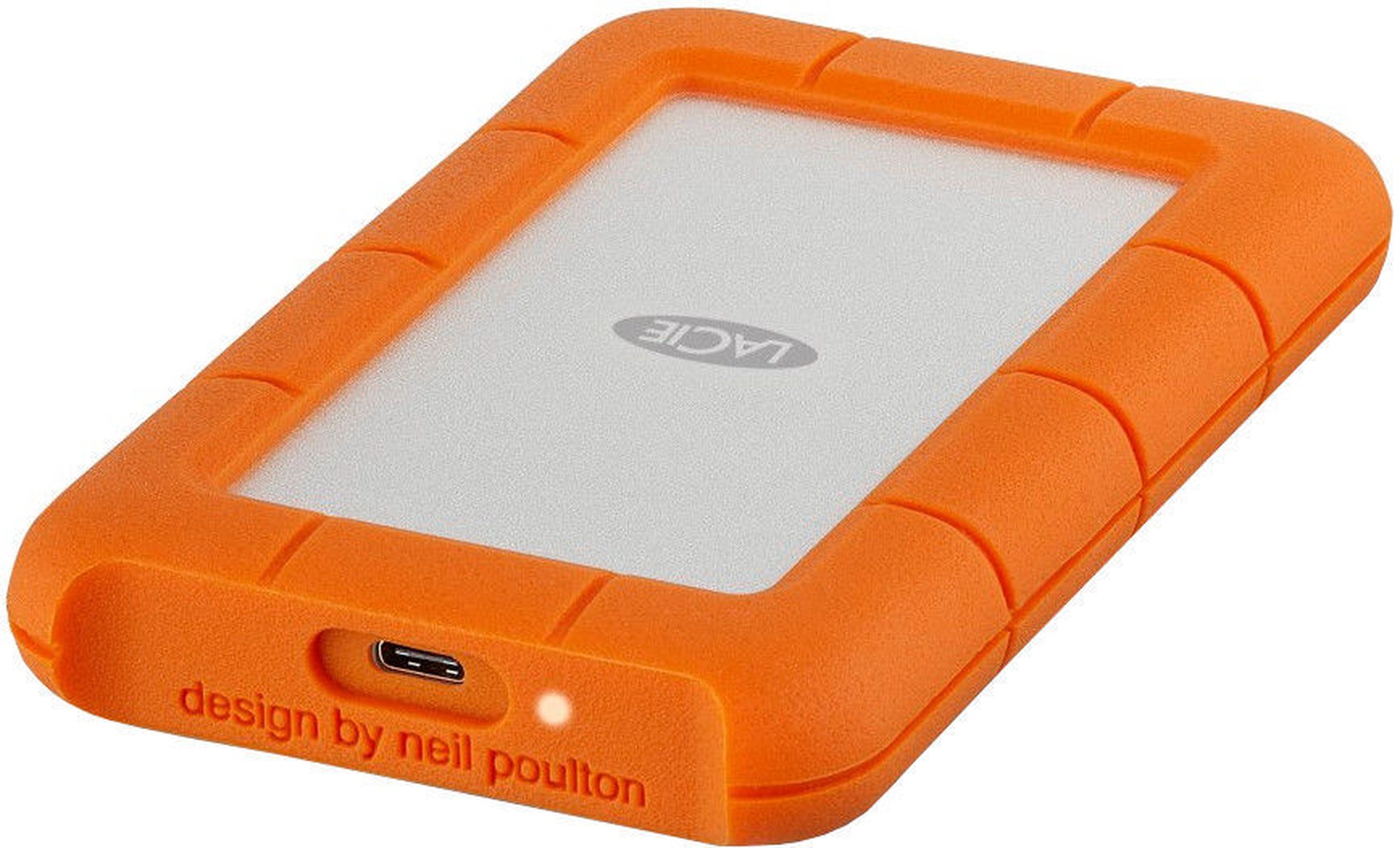 Kietasis diskas Lacie Rugged, HDD, 1 TB, sidabro/oranžinė - 1a.lt