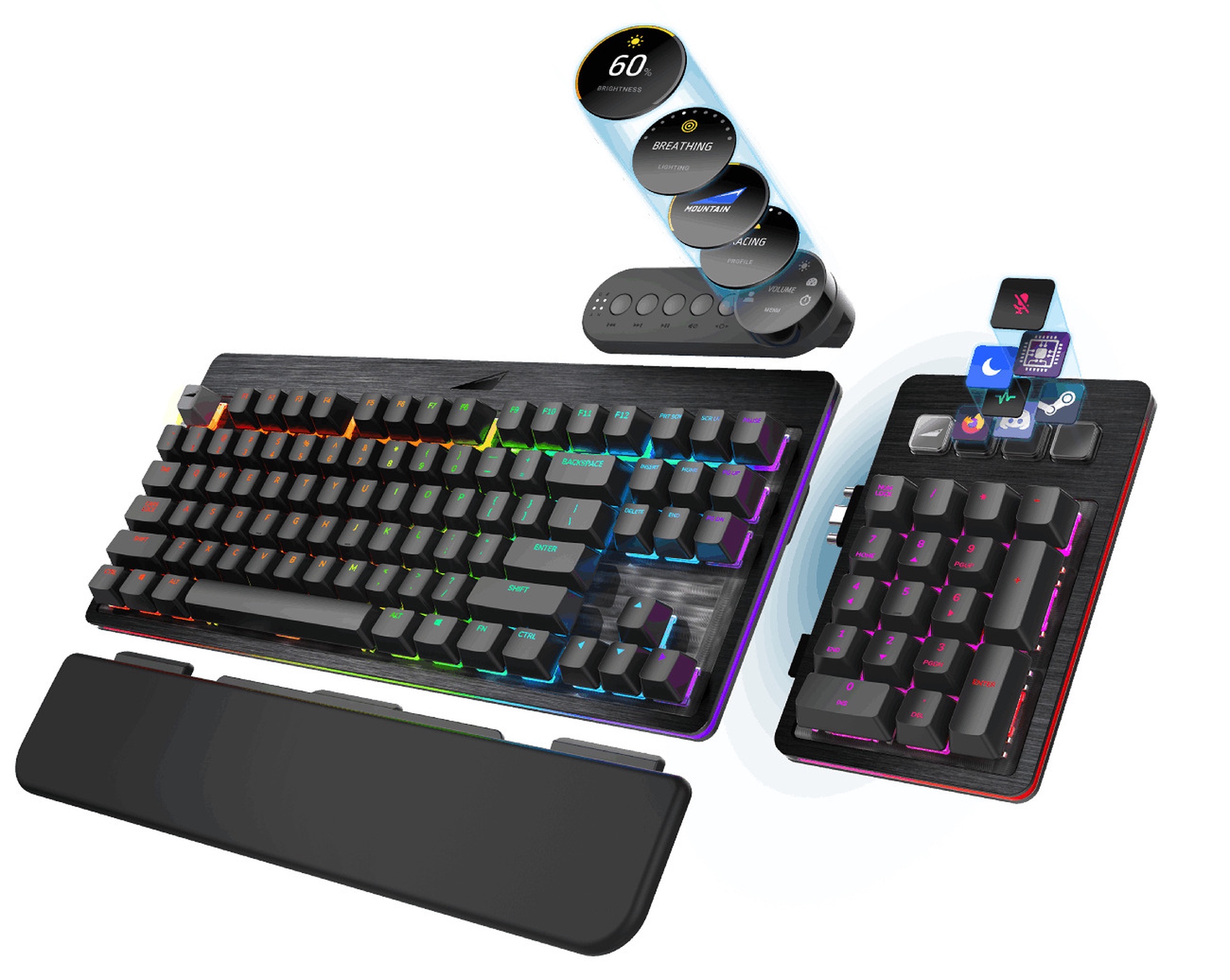 Klaviatuur Mountain Everest Max Everest Max Cherry MX Red, EN, must ...