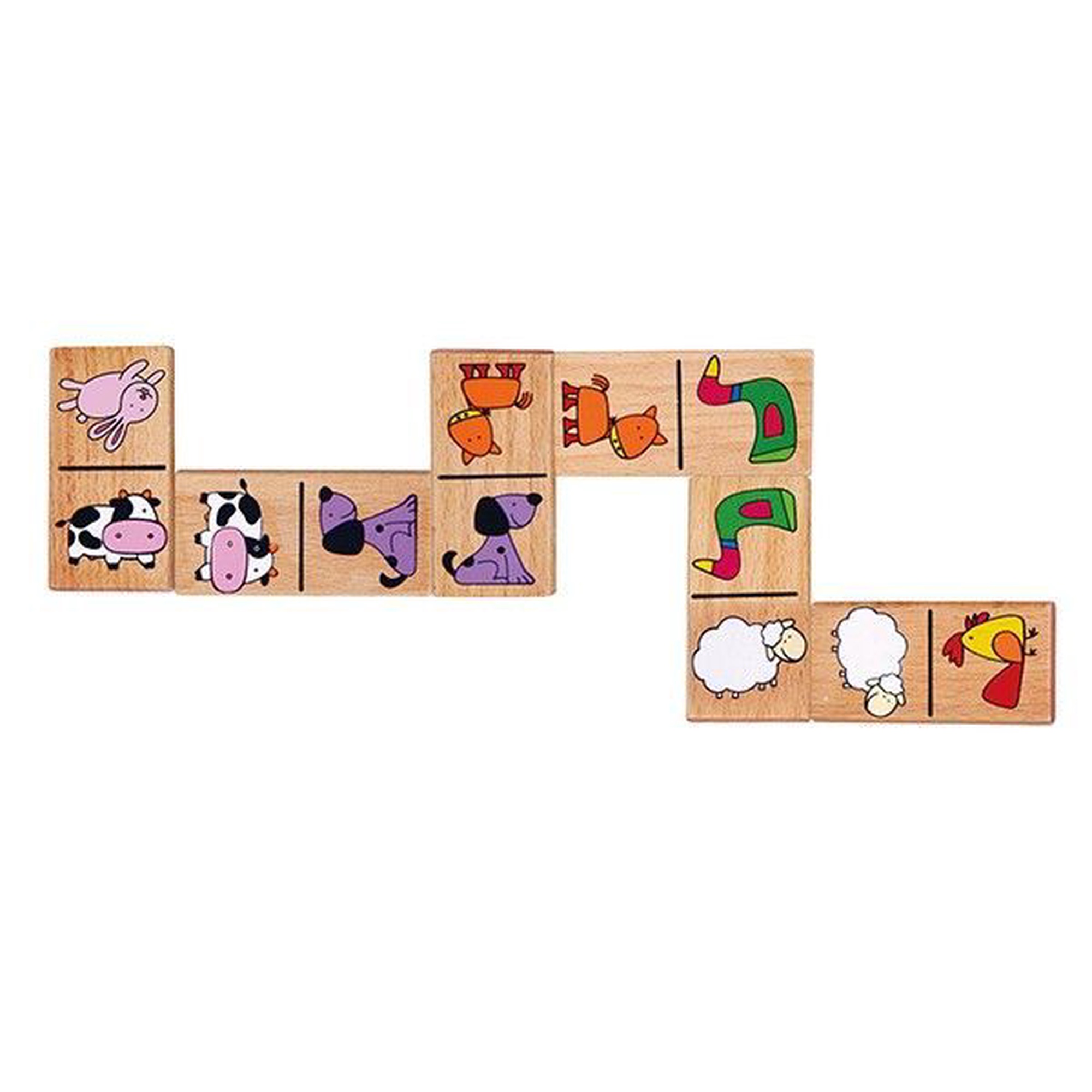 Domino žaidimas VIGA Farm Animals 59622 - 1a.lt