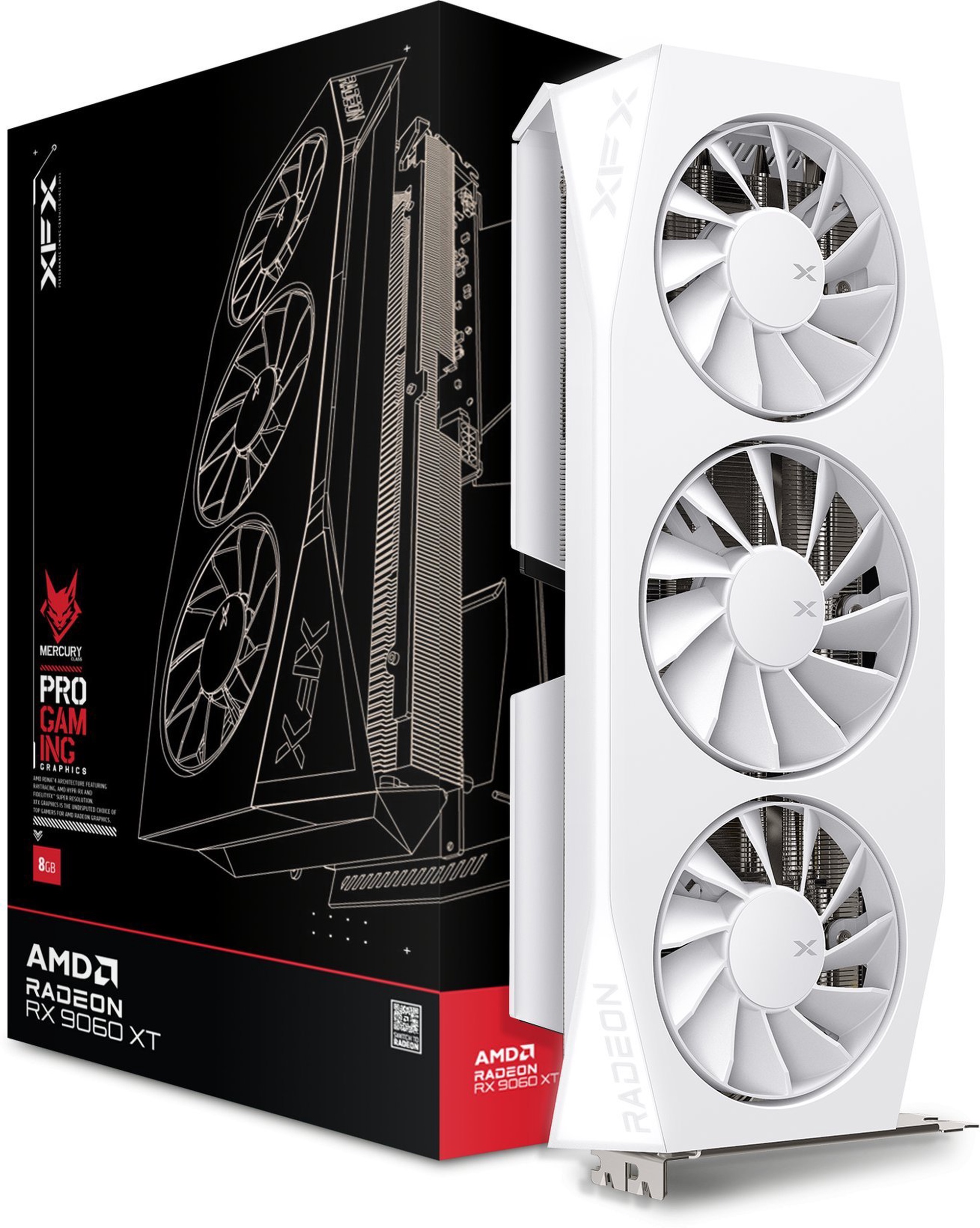 Videokarte XFX Mercury Radeon RX 9060 XT OC Gaming, 16 GB, GDDR6 ...