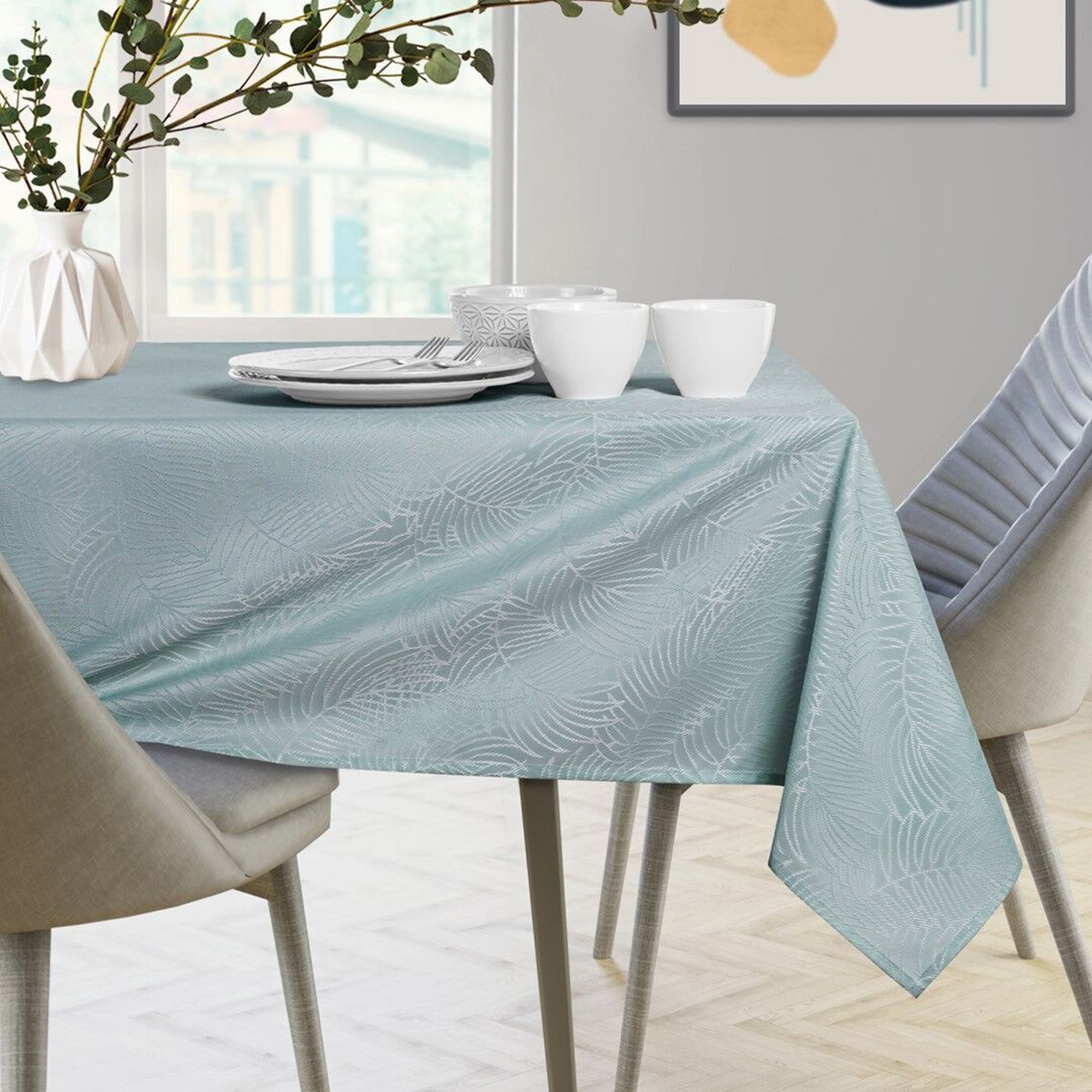 Galdauts kvadrāta AmeliaHome Gaia, mint, 400 x 140 cm - Ksenukai.lv