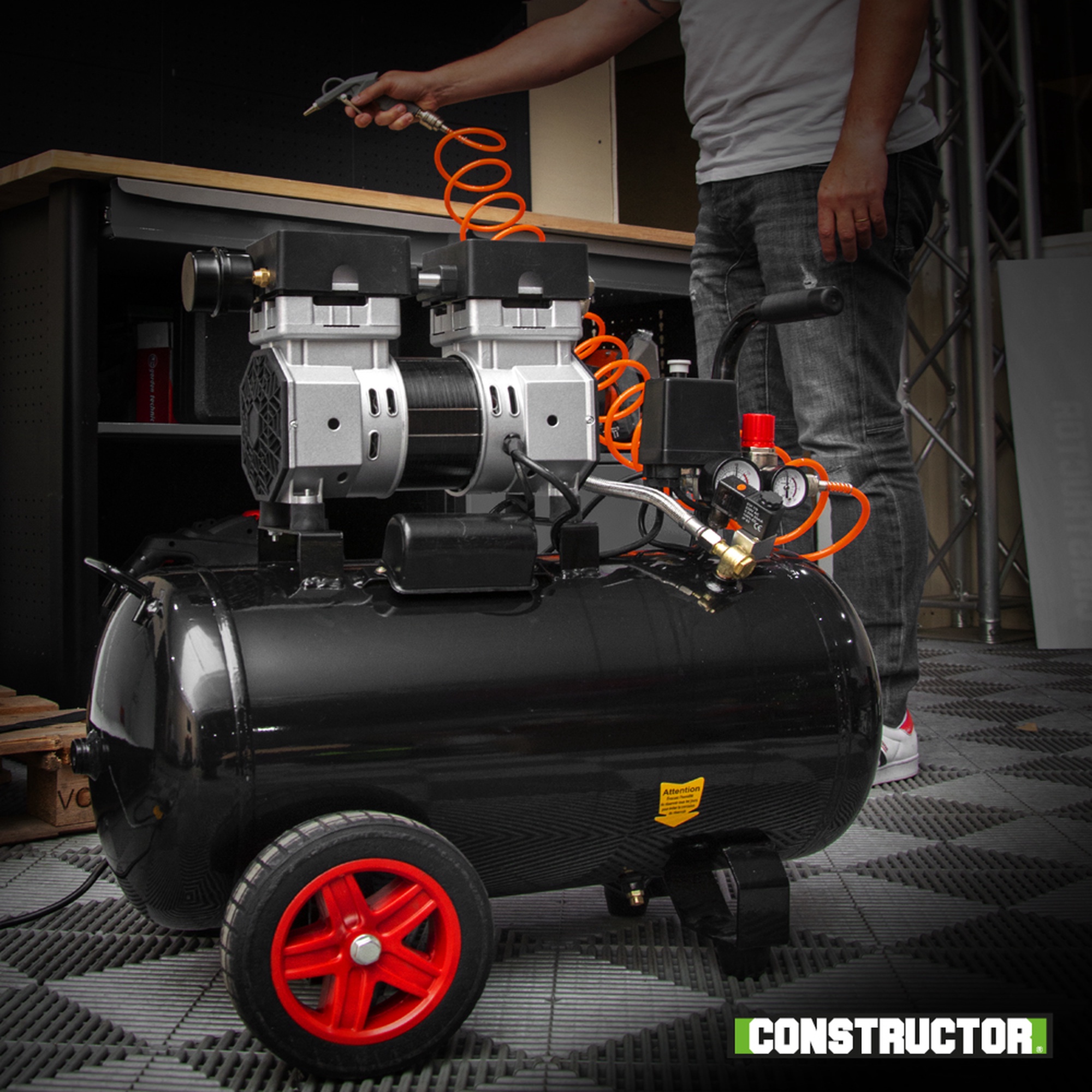 Vaikne kompressor Constructor 50L-1Hp - K-rauta