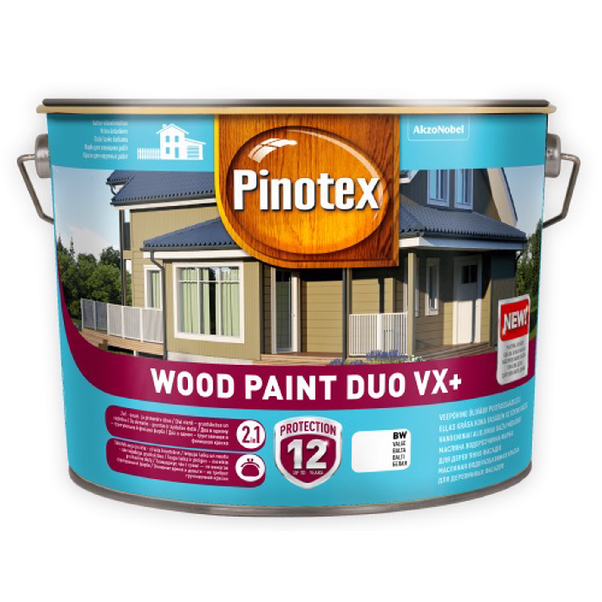 Puitfassaadide värvid Pinotex Wood Paint Vx+, valge v., 2.5 l - K-rauta