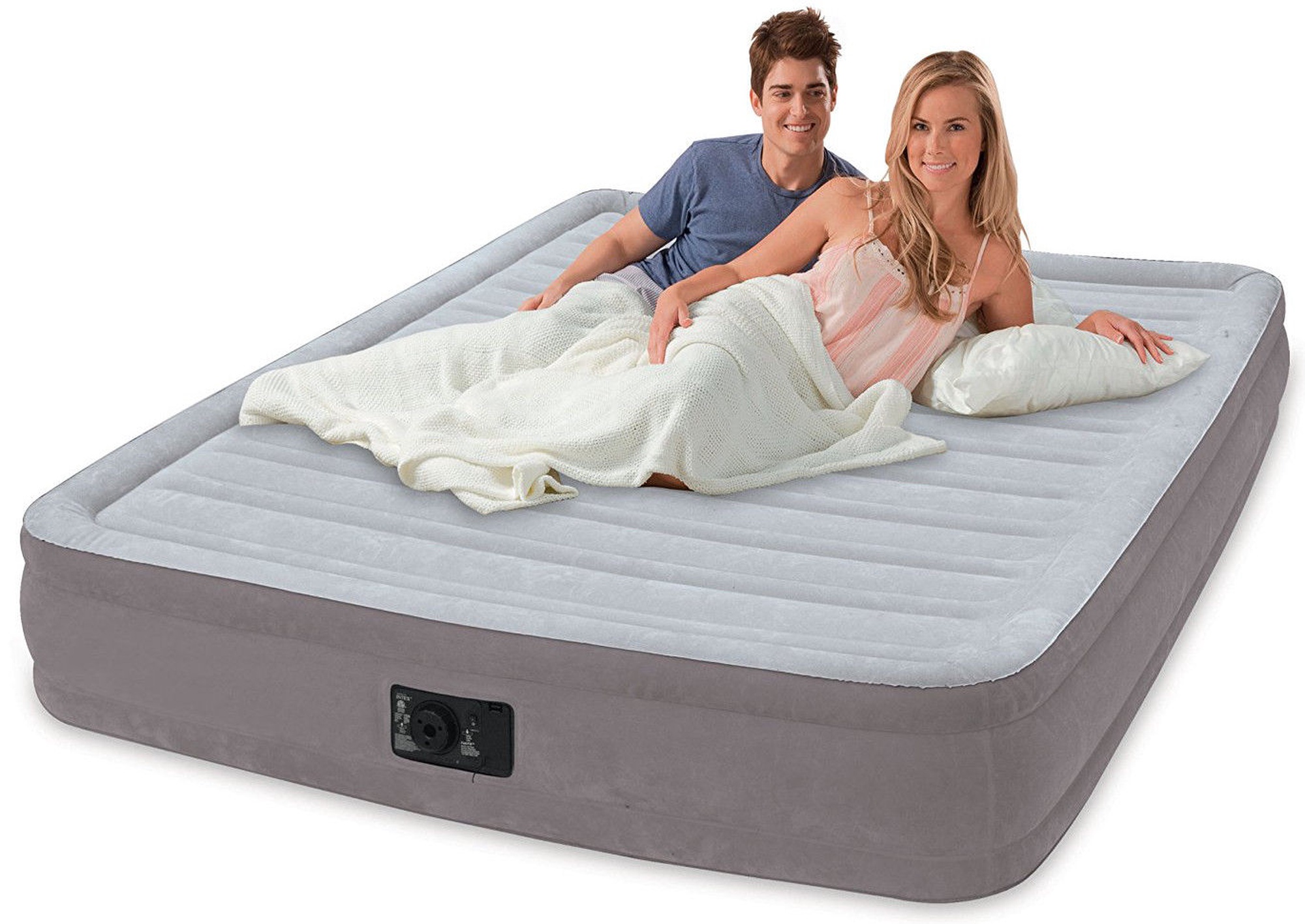 Täispuhutav madrats Intex, hall, 203 cm x 1.52 cm x 33 cm - K-rauta