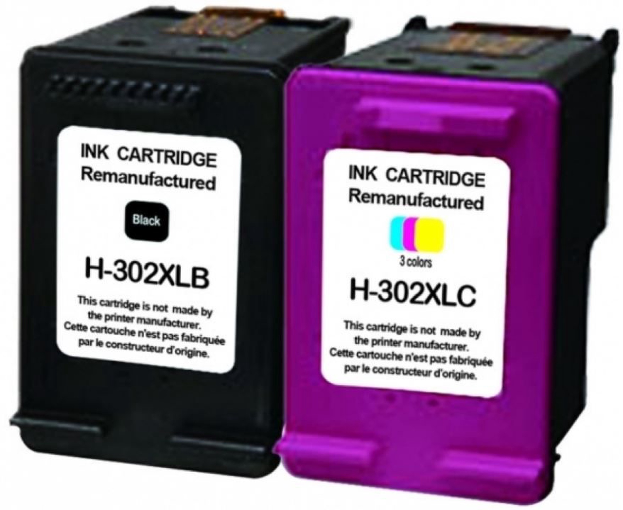 Tintes printera kasetne Uprint HP 302XL, zila/melna/sarkana - Ksenukai.lv