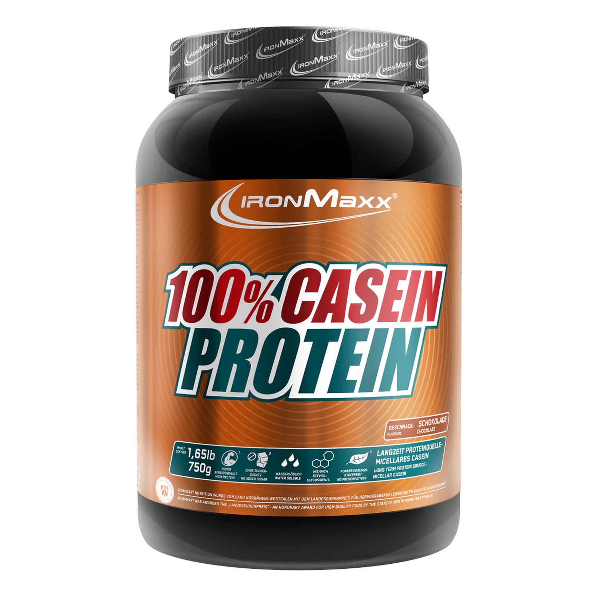 Proteiin Ironmaxx 100% Casein Protein, šokolaadi maitse, 750 g - 1a.ee