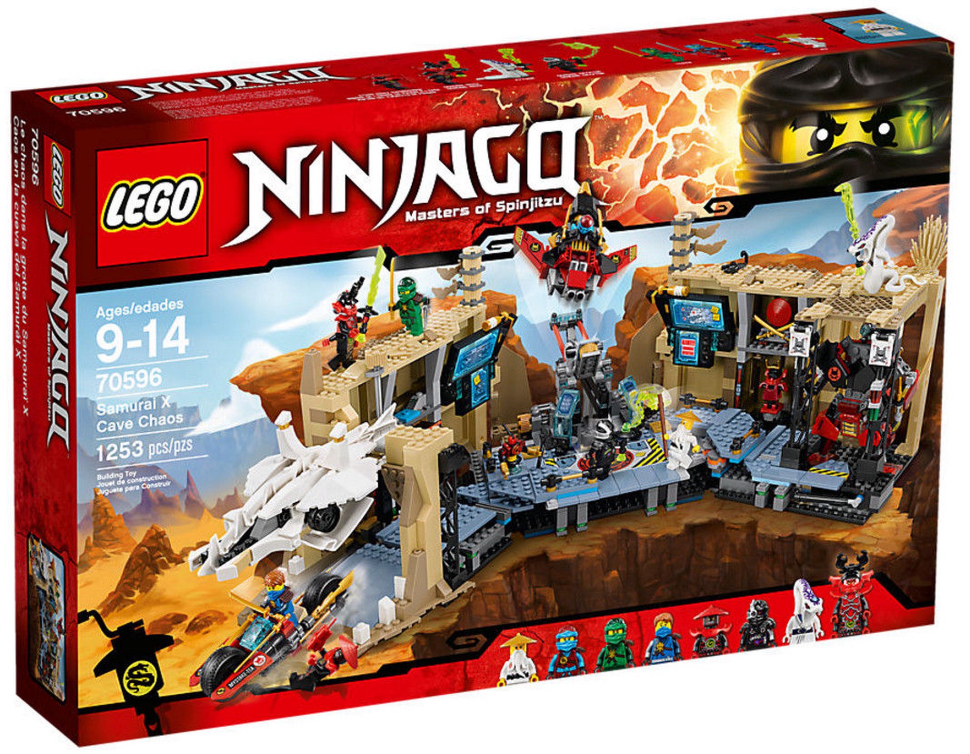 Konstruktorius LEGO® Ninjago Samurai X Cave Chaos 70596, 1253 vnt. - 1a.lt