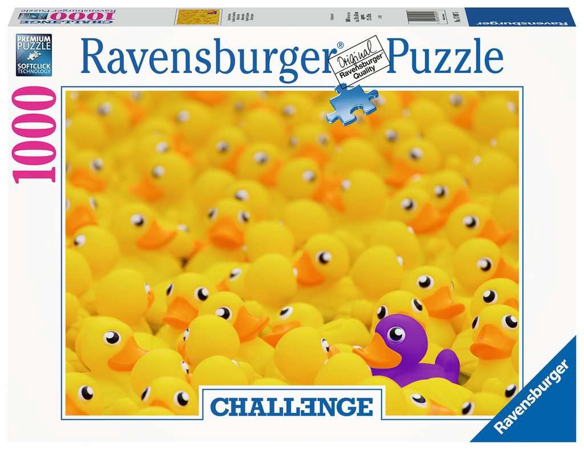 Puzle Ravensburger Duck Challenge 17097, 70 cm x 50 cm, 1000 gab ...