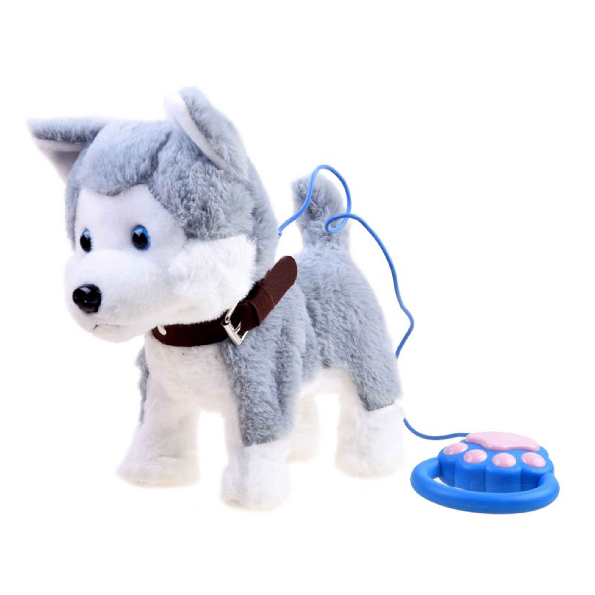Mänguloom koer Toys Chuang Husky, 23 cm, valge/hall - K-rauta