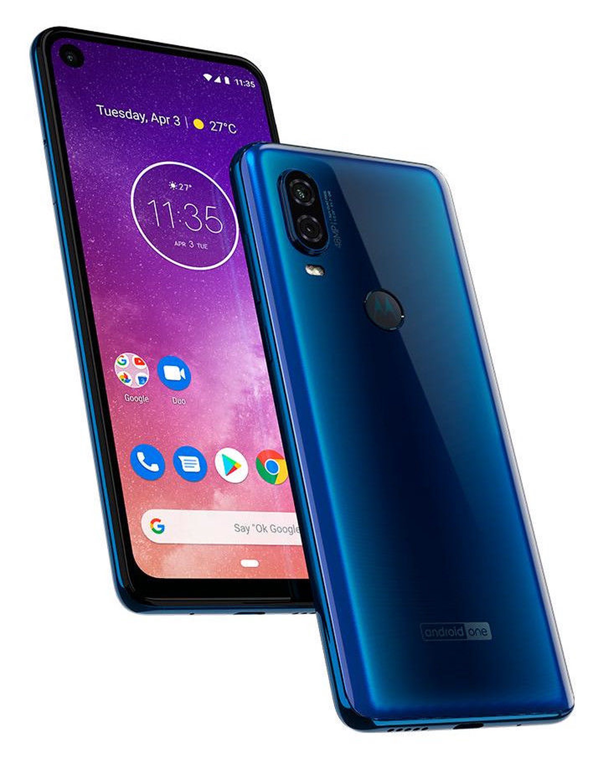 Mobilusis telefonas Motorola One Vision, 128 GB, mėlyna - 1a.lt