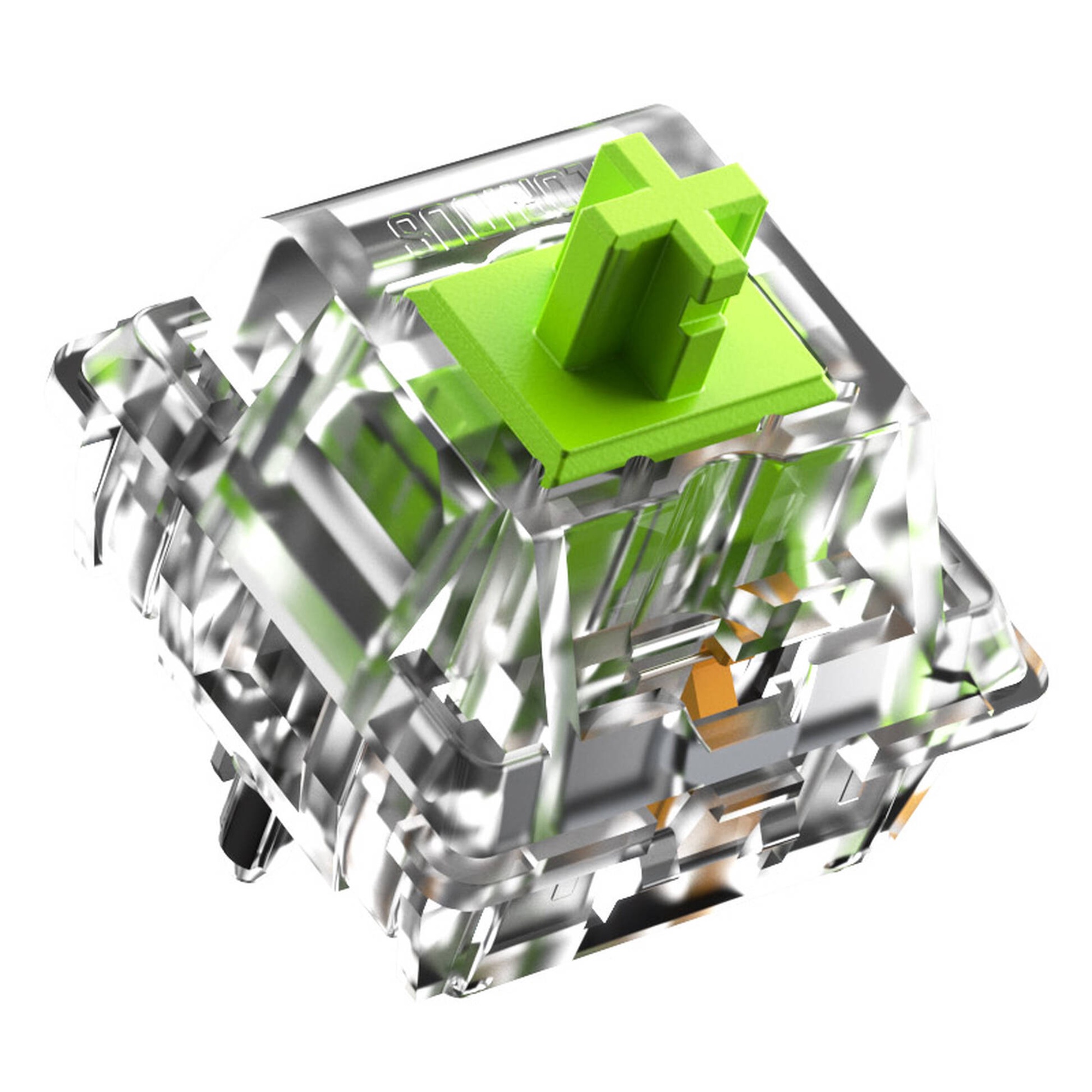 Klaviatūras taustiņi Glorious Raptor, caurspīdīga/zaļa - Ksenukai.lv