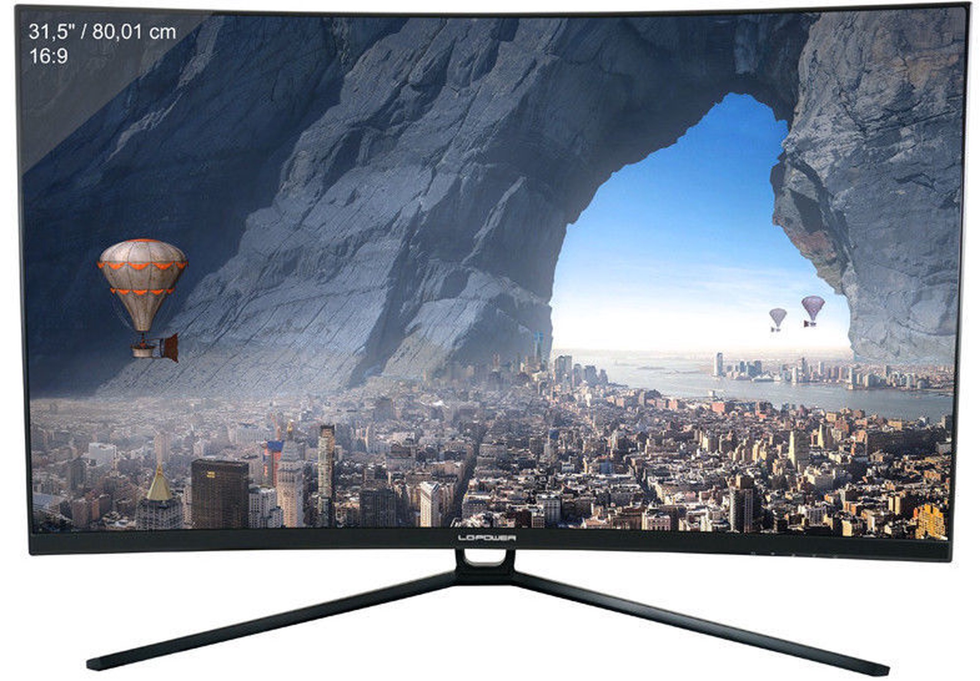 Monitor LC-Power M32-QHD-144-C, VA, 144 Hz, 31.5" - 1a.ee