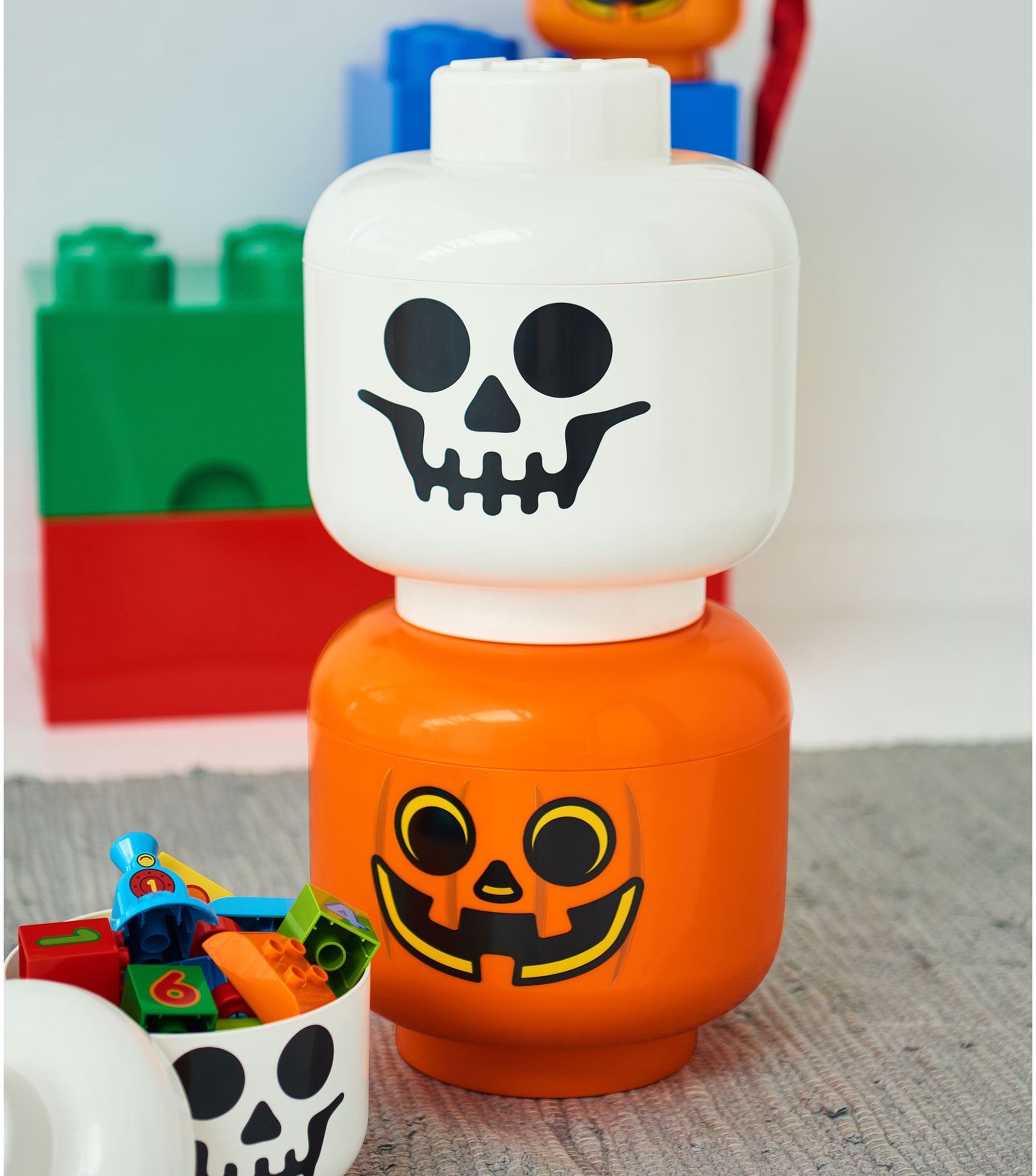 Hoiukast LEGO® Storage Head Pumpkin, oranž, 24 x 24 x 27 cm - 1a.ee
