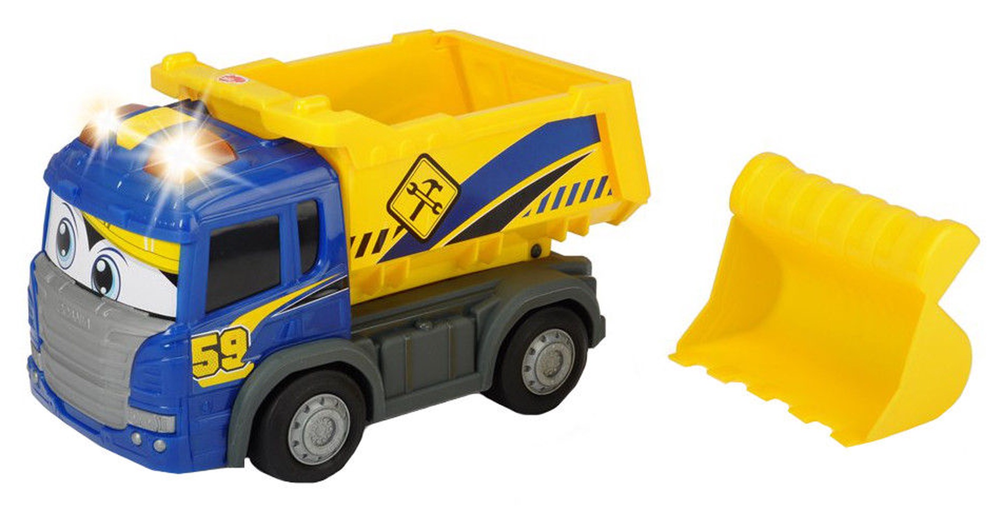 Rotaļlietu smagā tehnika Dickie Toys 203816002, zila/dzeltena - Ksenukai.lv