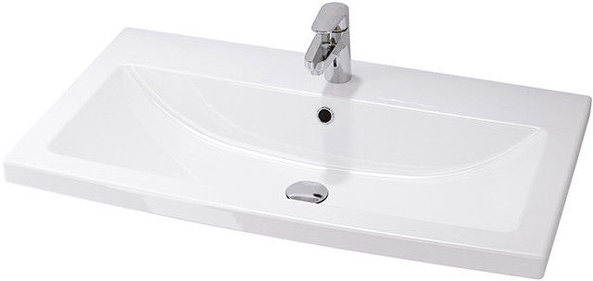 Vannas istabas izlietne Juventa Como 80, keramika, 80.5 cm x 47 cm x 19 cm, balta - Ksenukai.lv