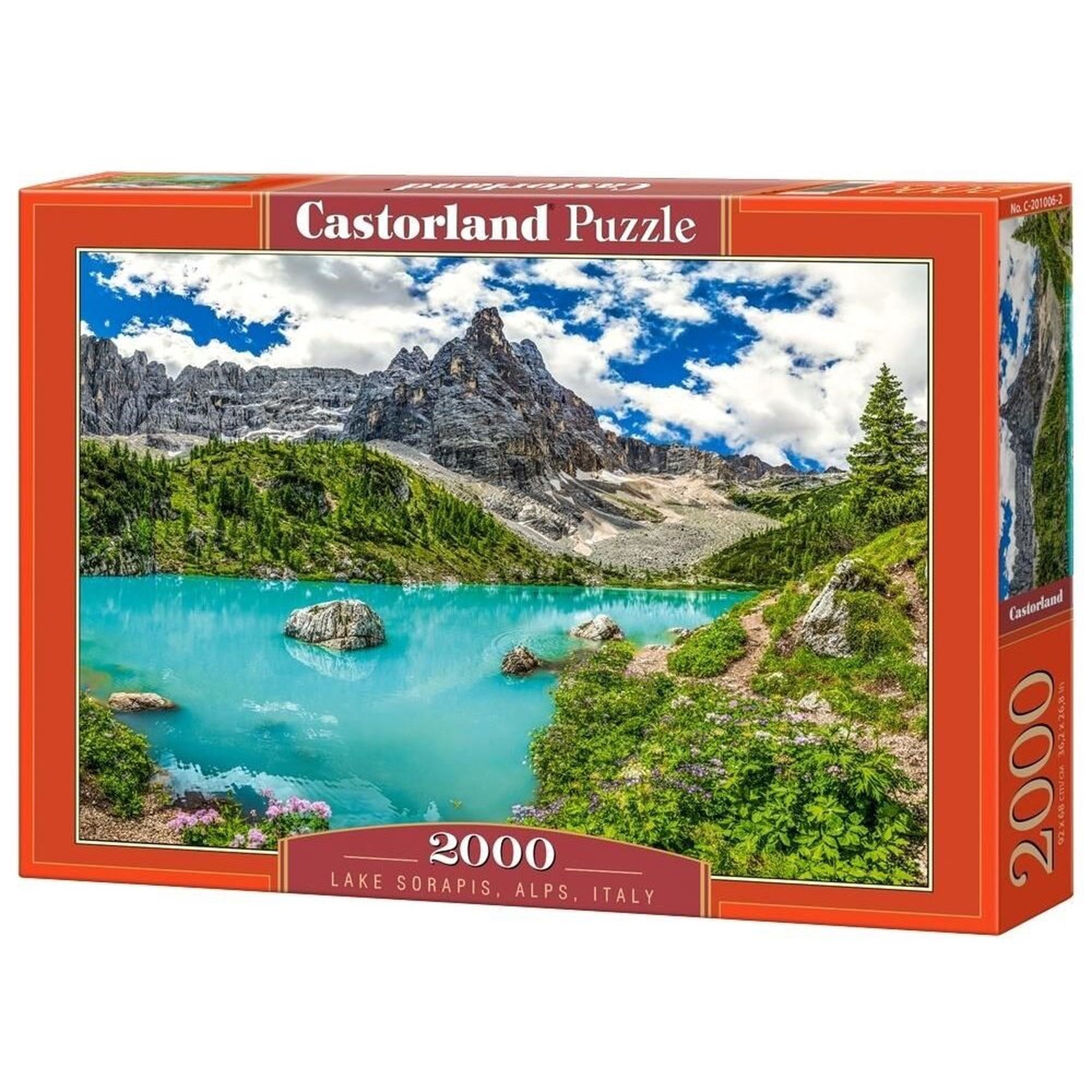 Pusle Castorland Lake Sorapis Alps Italy, 68 cm x 92 cm, 2000 tk - 1a.ee