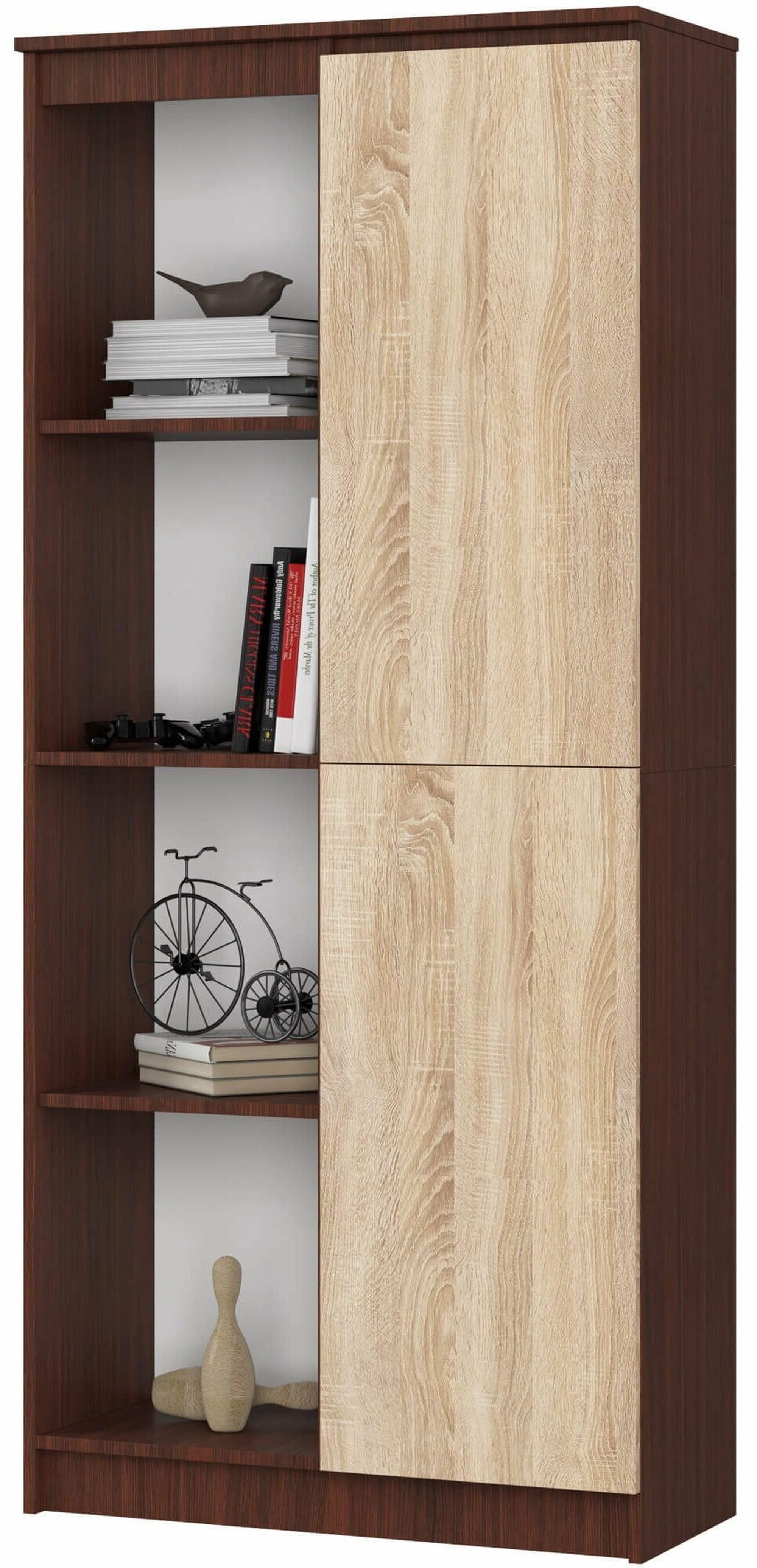 Kontorikapp Akord Furniture Factory R80, tamm/bordoo, 80 cm x 35 cm x ...