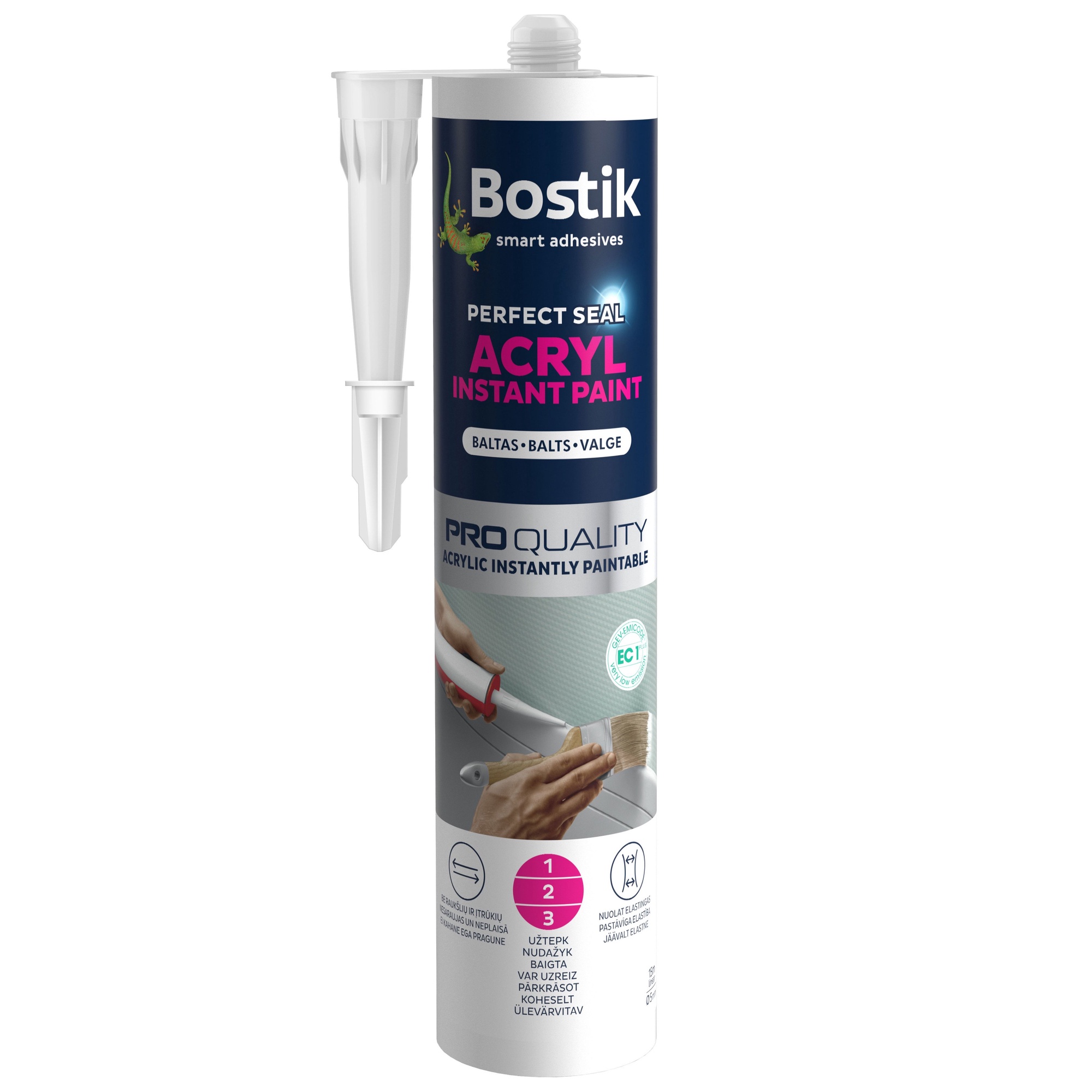 Dažomasis hermetikas Bostik, 0.28 l, balta - 1a.lt