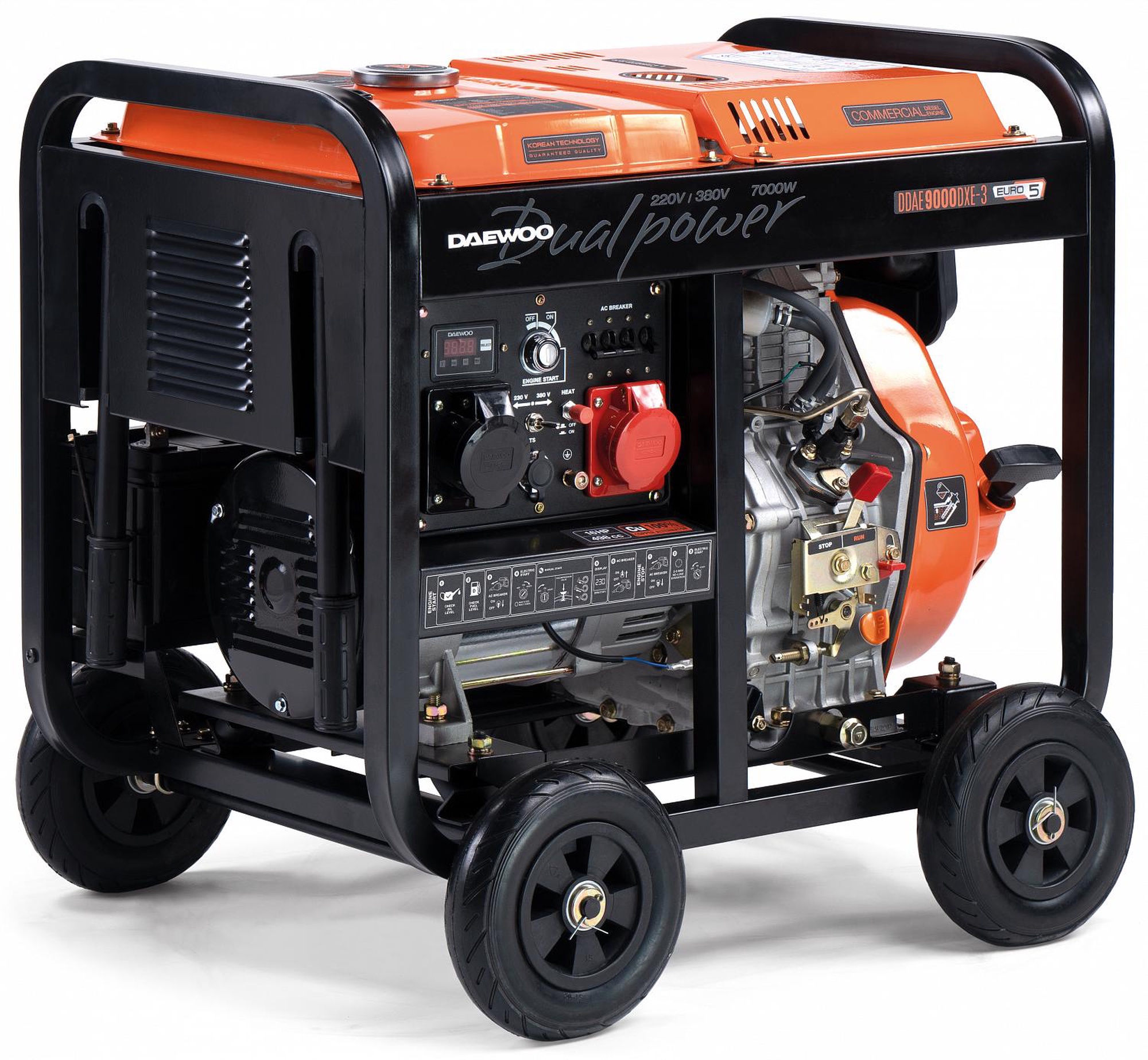 Generaator diisel Daewoo DDAE 9000DXE-3, 6000 W - K-rauta