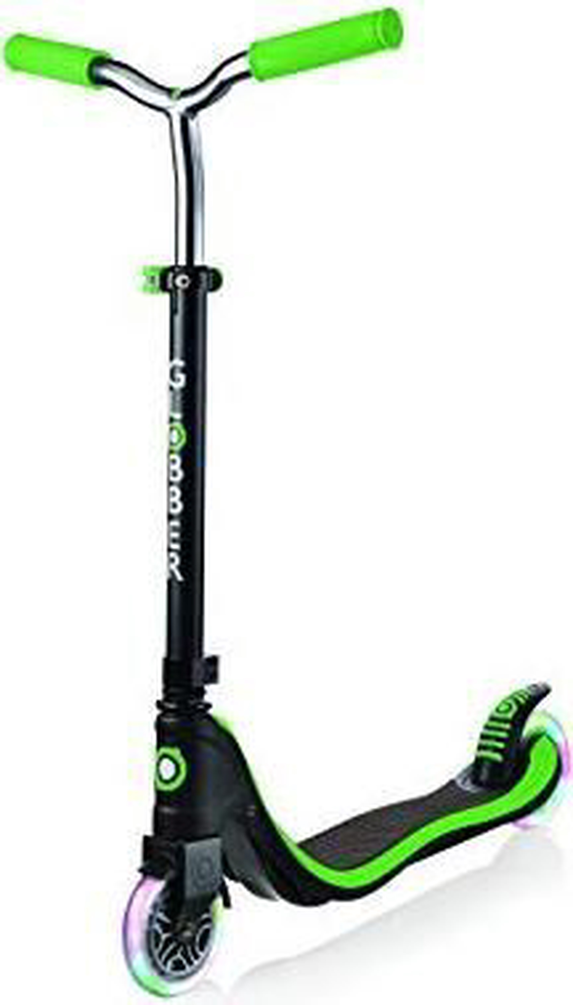 Tõukeratas Globber Flow 125 Lights, must/roheline - 1a.ee