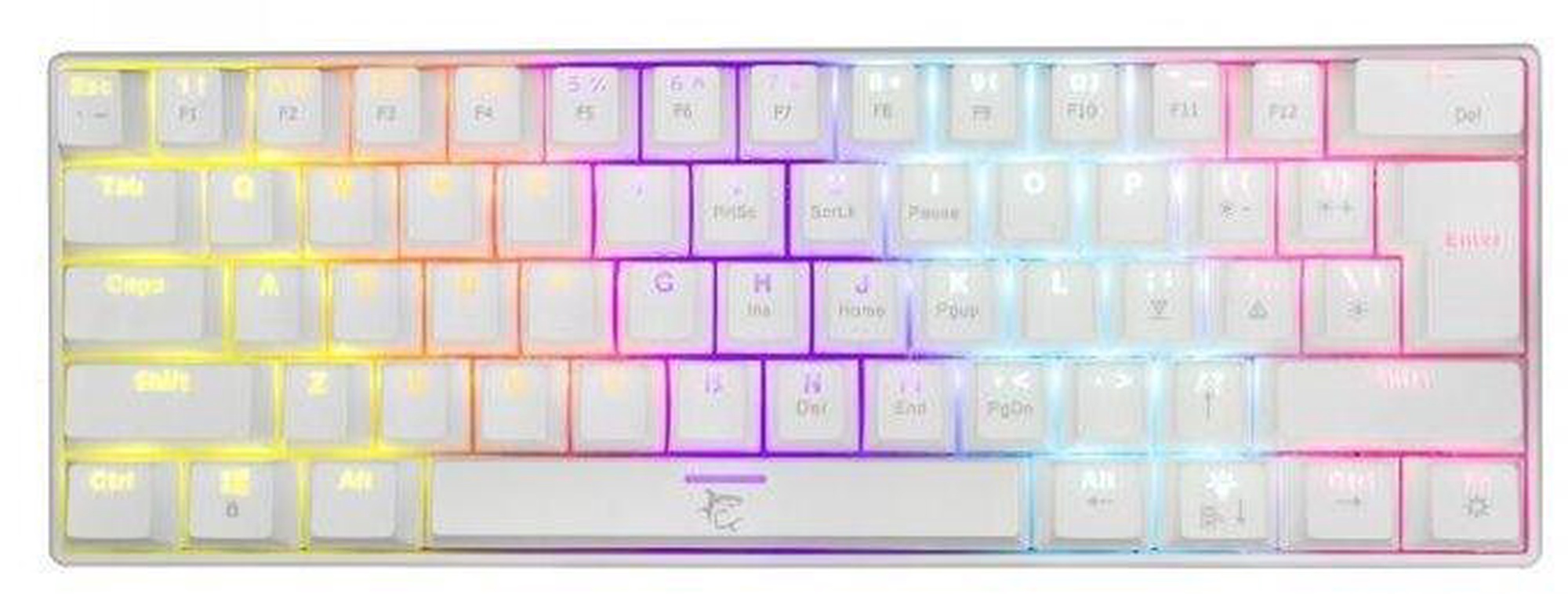 Klaviatuur White Shark Shinobi Shinobi Outemu Red, EN, valge ...