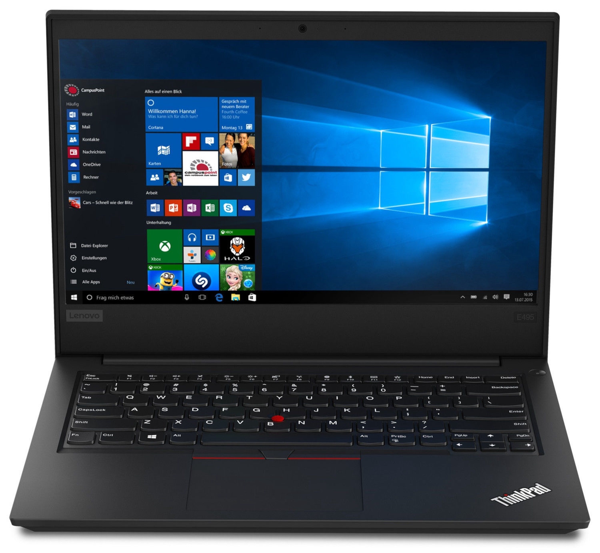 Portatīvais dators Lenovo ThinkPad E495 Black 20NE001GMH, AMD Ryzen™ 5 ...